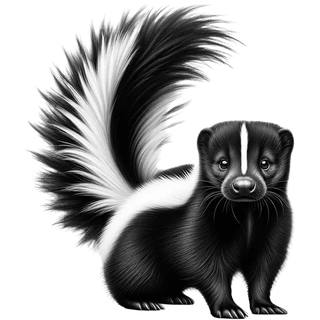 AnimalHub: Striped Skunk, Mephitis Mephitis - Facts, diet, habitat & more